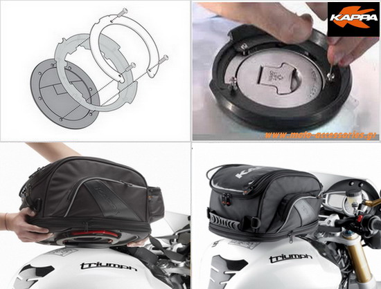 KAPPA TANK BAG TK763 ΜΕ ΕΙΔΙΚΗ ΒΑΣΗ TankLock Tank Bags